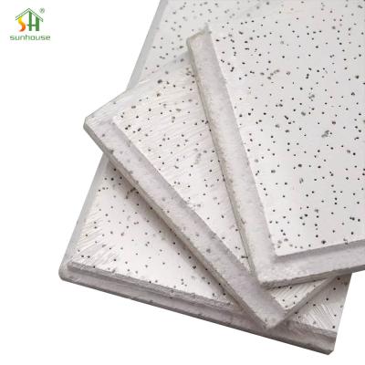 China Office Mineral Fiber Tile Interior Exterior Decoration Use for Building Construction Application Use for sale