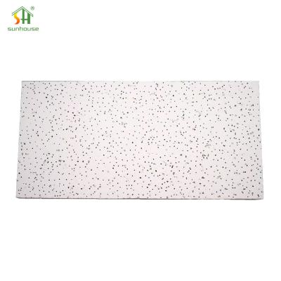 China Fire Rated Acoustic Mineral Fiber Ceiling Tile Board for Interior Exterior Decoration Use for sale