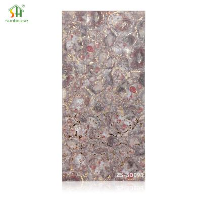 China Waterproof Marble Effect Lightweight Acrylic Wall Panel Board for Interior Exterior Decoration Use for sale