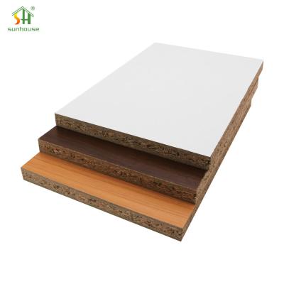 China Melamine Particleboard Melamine Particleboard Panel for Interior Exterior Decoration Use for sale