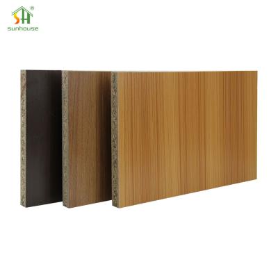 China Melamine Particleboard Panel Interior Exterior Decoration Use for Building Construction Application Use for sale