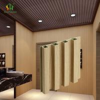 China WPC Wall Panel Commercial Residential Cladding Application for Modern Building Decoration Application for sale