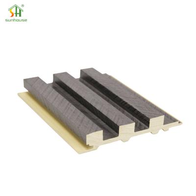 China WPC Wall Panel Commercial Residential Cladding Application for Modern Building Decoration Application for sale