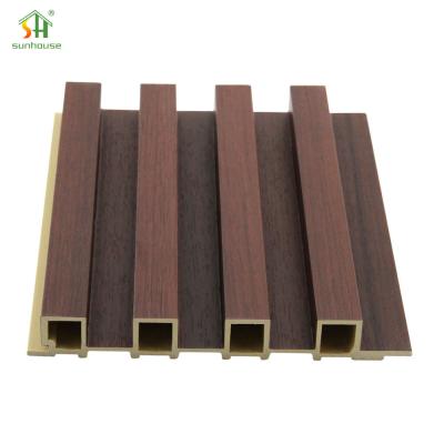 China Hollow Lightweight WPC Wall Panel for Exterior Wall Cladding System Application for sale