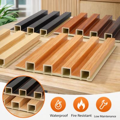 China Sound Absorbing Acoustic WPC Wall Panel for Interior Decoration Cladding for sale