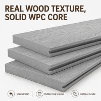 China Solid WPC Decking Installation System Joist Spacing And Expansion Gap Guide for sale