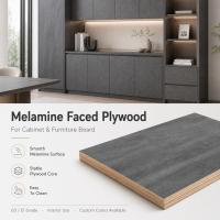 China Melamine Laminated Plywood Clean Cutting Furniture Panel for Cabinet Making Drilling Routing and Edge Banding for sale