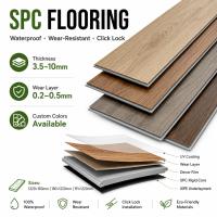 China Professional SPC Click Flooring Structure Guide Rigid Core Vinyl Plank with UV Coating Wear Layer and IXPE Underlay for sale