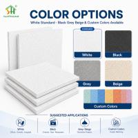 China Office Mineral Fiber Tile Interior Exterior Decoration Use for Building Construction Application Use for sale