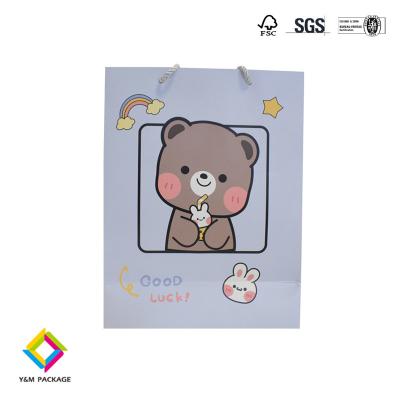 China Custom Printed Paper Gift Bags 230gsm with Multiple Handle Options - Any Size Available for Birthday Favors and Retail Packaging for sale