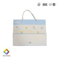 China Custom Euro Tote Shopping Paper Bag 40x25x14cm with Cotton Rope Handles & FSC Certification for sale