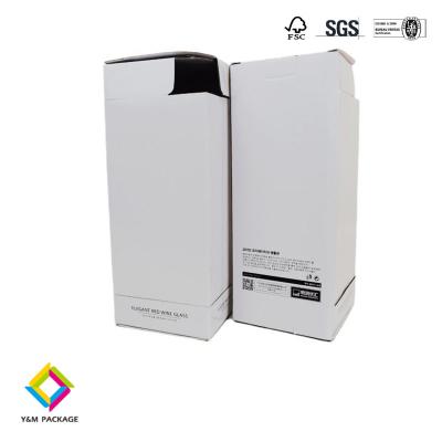 China Custom Logo Printed E-Flute Corrugated Paper Box 10×10×19.5cm - Biodegradable 120gsm Packaging for sale