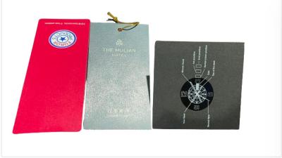 China Luxury Custom Clothing Hang Tags Paper Embossed Swing Tag with 12-20 Day Production and Multiple Size Options for sale
