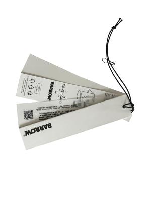 China Eco Friendly Custom Hang Tags for Clothing - Recycled Paper & Biodegradable Brand Labels with 12-20 Day Production for sale