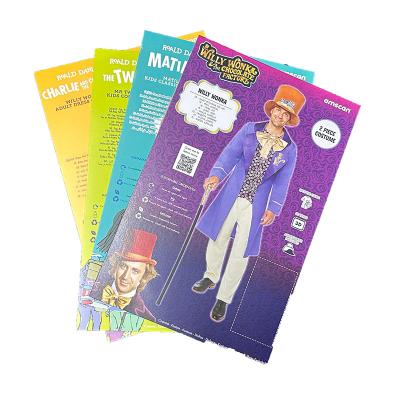China Custom Paper Card Clothes Packaging Insert Cards with Full-Color Printing - Available in Various Sizes for Garment Brands for sale
