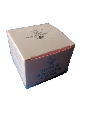 China Custom Cream Paperboard Boxes Folding Cartons for Skincare 14PT 22PT for sale