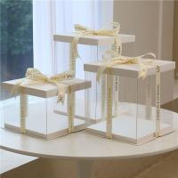 China Custom Clear Cake Containers 4-12 Inch Sizes with ISO 9001 Certification for Bakery and Gift Packaging for sale