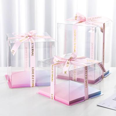 China Custom Cake Packaging Boxes with 500 MOQ and 10-15 Day Production Lead Time for Bakeries and Confectionery for sale