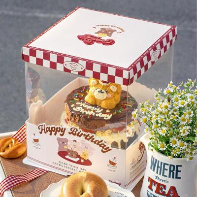 China Custom Cake Boxes with CMYK Printing Customizable Dimensions 500 MOQ for sale