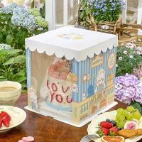 China Customizable Large Cake Boxes with Matt Lamination and Offset Printing 500 MOQ for sale