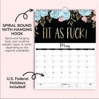 China 12x12 Inch Custom Wall Calendar with Spiral Binding - December End Month, 500 Unit Minimum Order for sale