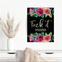 China Custom Wall Calendar 12x12 Inches with 12 Photo Slots and Spiral Binding for Business Branding for sale