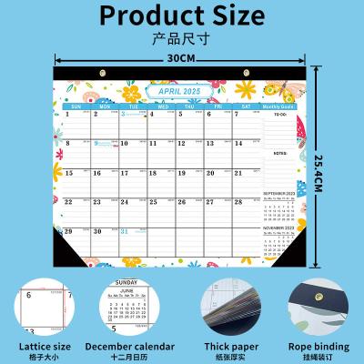 China 12x12 Inch Custom Wall Calendar with 12 Photo Slots - Spiral Bound Holiday Theme for Corporate Branding for sale