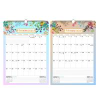 China 12×12 Inch Spiral Bound Custom Wall Calendar with Glossy Paper and 12 Photo Slots for Personalization for sale