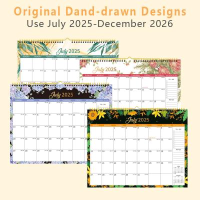 China Custom Wall Calendar 12 Photos Full Color Spiral Bound Holiday Seasonal Theme for sale
