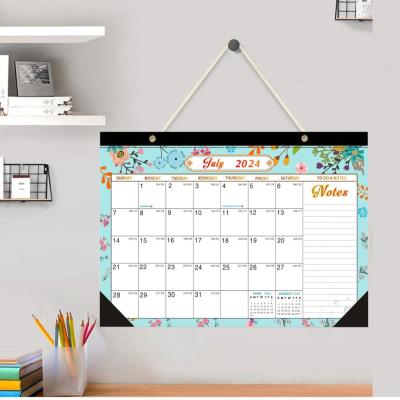 China Full Color Custom Wall Calendar 12 Photos Glossy Paper Spiral Bound Holiday Seasonal for sale