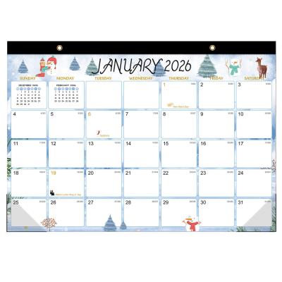 China Custom 12x12 Inch Wall Calendar with Full Color Printing and 12 Photos for Business Branding for sale