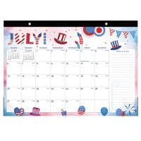 China Custom Monthly View Layout Personalized Calendar Printing on Glossy Paper Type for sale