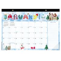 China Custom Glossy Paper Wall Calendar 12x12 Inches Spiral Bound Full Color Printing for sale