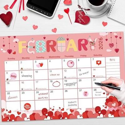 China Custom Wall Calendar 2025 12 Photos Full Color Holiday Seasonal Paper Rectangle for sale