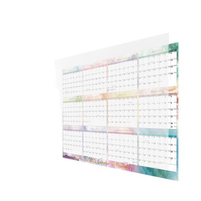 China Custom Wall Calendar 12x12 Inches Spiral Bound Full Color Printing with Major US Holidays for sale