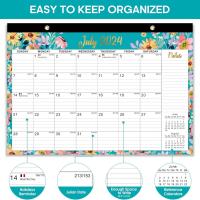 China Custom 12x12 Wall Calendar with Full Color Printing and Major US Holidays Marked for sale