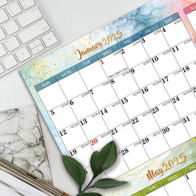China Custom Wall Calendar 12x12 Inches Monthly View with Major US Holidays Marked Full Color Printing for sale