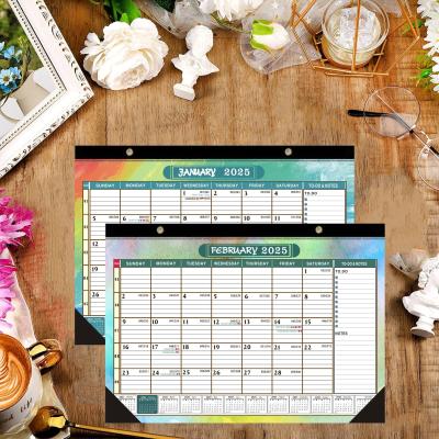 China Custom Wall Calendar 12x12 Inches 2025 Full Color Spiral Bound Monthly View for sale