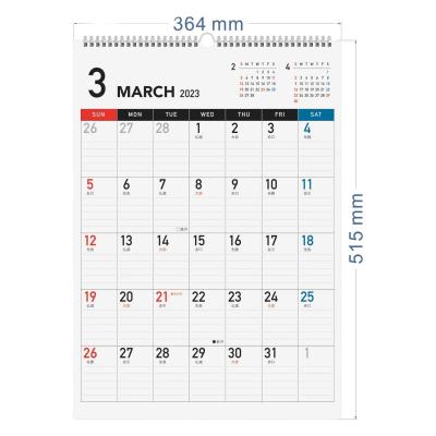 China Custom Wall Calendar 2025 12x12 Inches Full Color Printing with Major US Holidays Marked for sale
