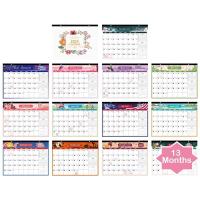 China Custom Wall Calendar 12x12 Inches Spiral Bound Monthly View with Major US Holidays for sale