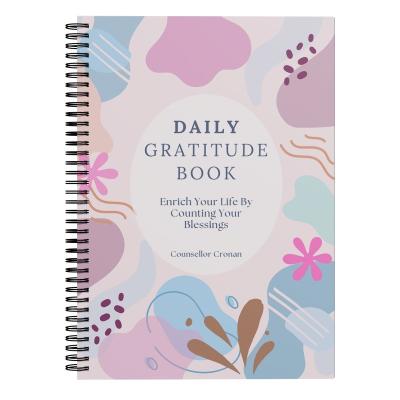 China Embossed A5 Spiral Hardcover Notebook High Durability Custom Logo for sale