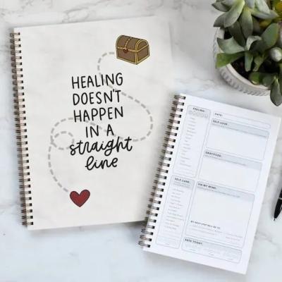China Custom A5 Spiral Hardcover Notebook with Dot-Grid Paper Layout for Professionals for sale