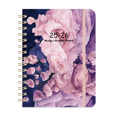 China A5 Spiral Hardcover Notebook with Custom Logo Printing for sale
