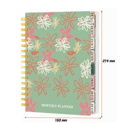 China Spiral Hardcover Notebook 5.8x8.3 Inches 15 Pages Dot-Grid Lined for Professionals for sale