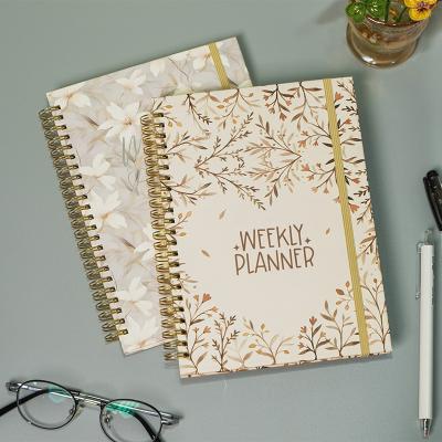 China Custom Spiral Hardcover Notebook 5.8x8.3 Inches 15 Pages Lined Paper with Personalization for sale