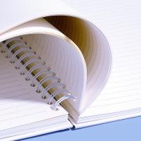 China Custom Spiral Hardcover Notebook 5.8x8.3 Inches 15 Pages Lined Paper Logo Printing for sale