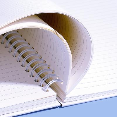 China Custom Spiral Hardcover Notebook 5.8x8.3 Inches 15 Pages Lined Paper Logo Printing for sale
