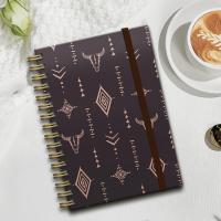 China Elegant Spiral Hardcover Notebook with High Durability and Elegant Style featuring Dot-Grid Paper Layout for sale