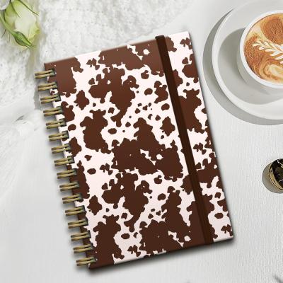 China 5.8x8.3 Inches Spiral Hardcover Notebook 300gsm Cover High Durability Custom Color for sale