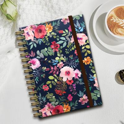 China Custom Spiral Hardcover Notebook 5.8x8.3 Inches Lined Dot-Grid Journal for Business Travel Academic for sale